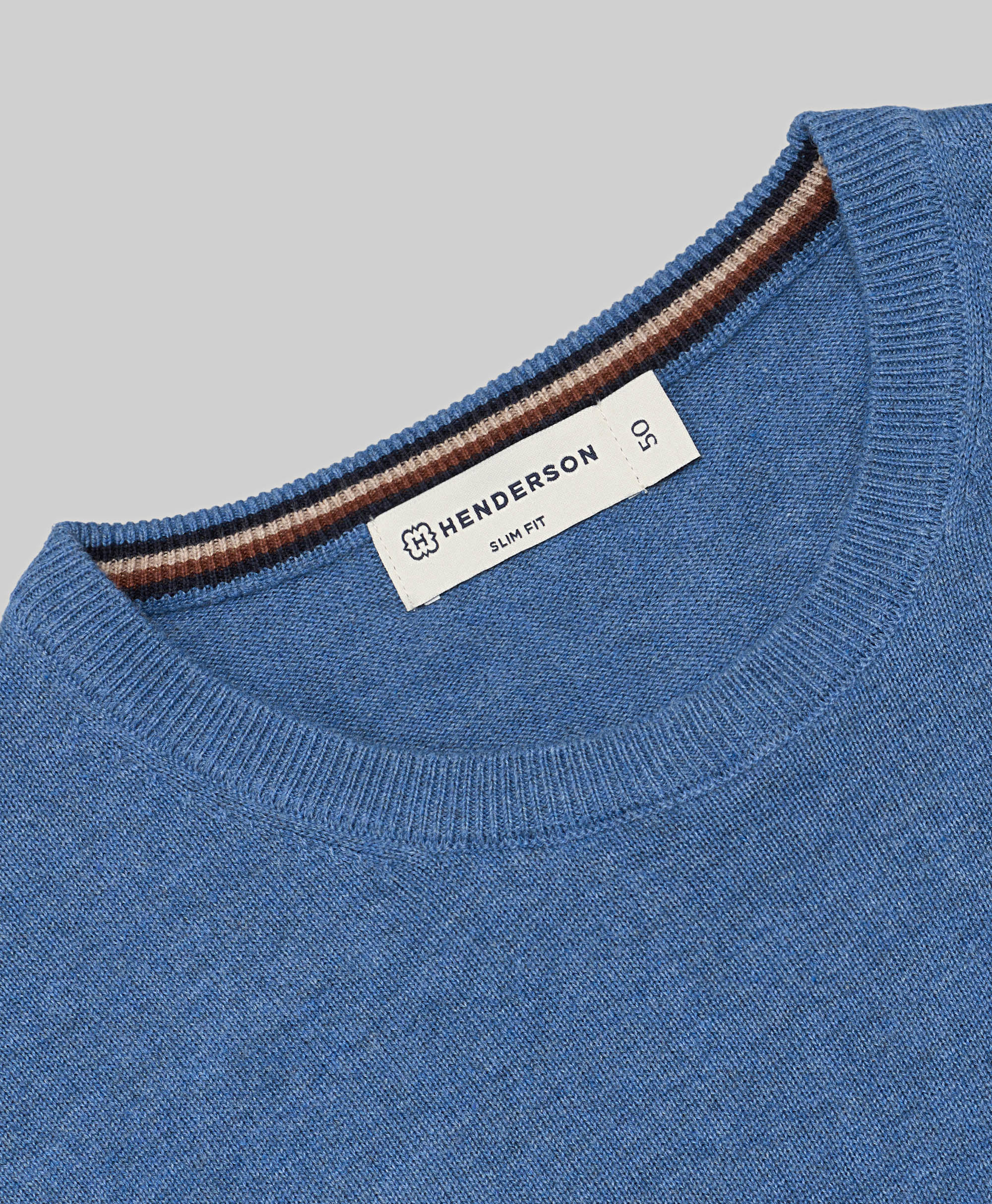 Пуловер трикотажный KWL-1276-1 DBLUE- купить в HENDERSON.RU, цена 5999.00