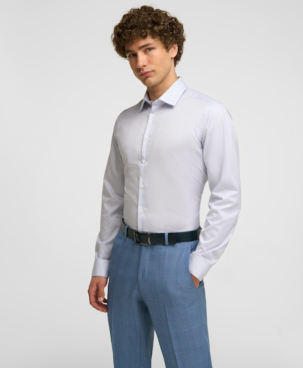 Рубашка хлопковая, не требует утюжки, прилегающий силуэт SHL-2145-X ...